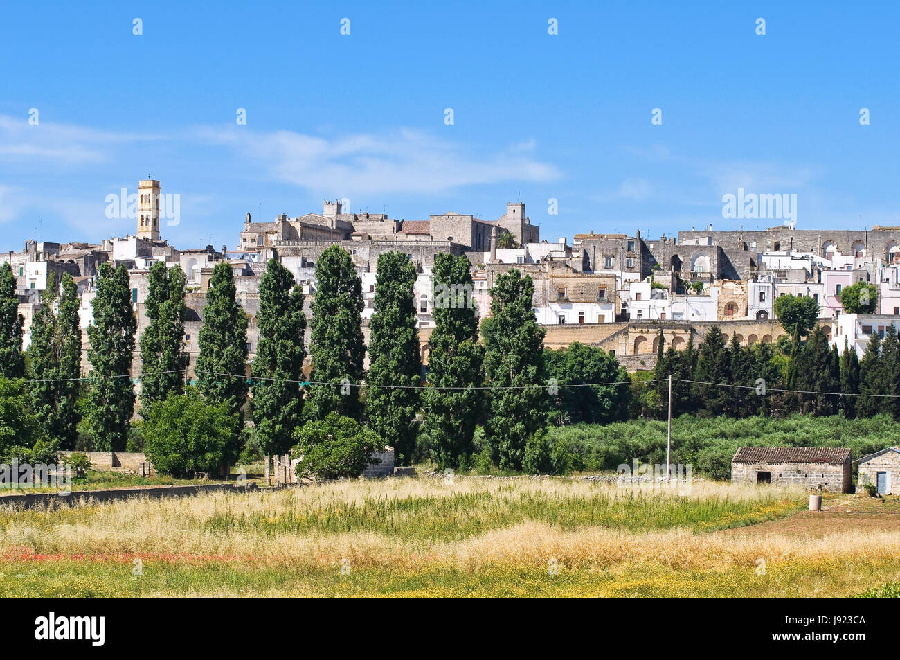 Panoramic view of Specchia. Puglia. Italy Stock Photo - Alamy