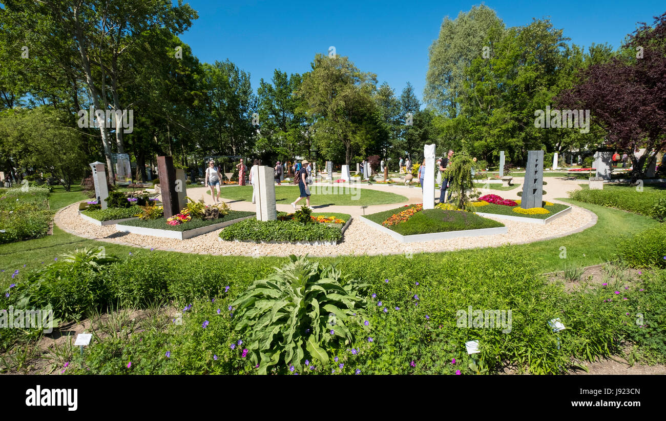 Display of grave monuments and gardens at IGA 2017 International Garden ...