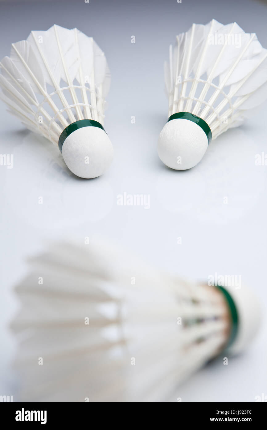 detail, sport, sports, isolated, closeup, badminton, shuttlecock, white ...