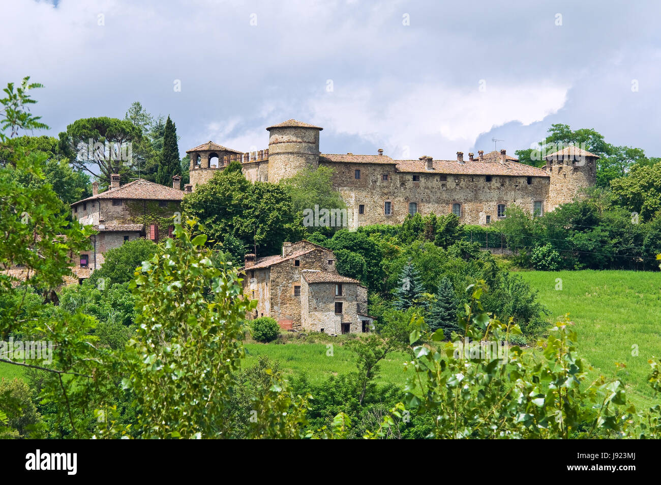 Castle of Statto. Emilia-Romagna. Italy Stock Photo - Alamy