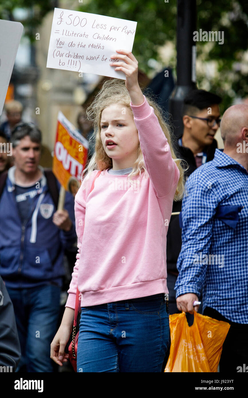 Bristol,UK. 20/05/17 Protesters carrying signs and placards are ...
