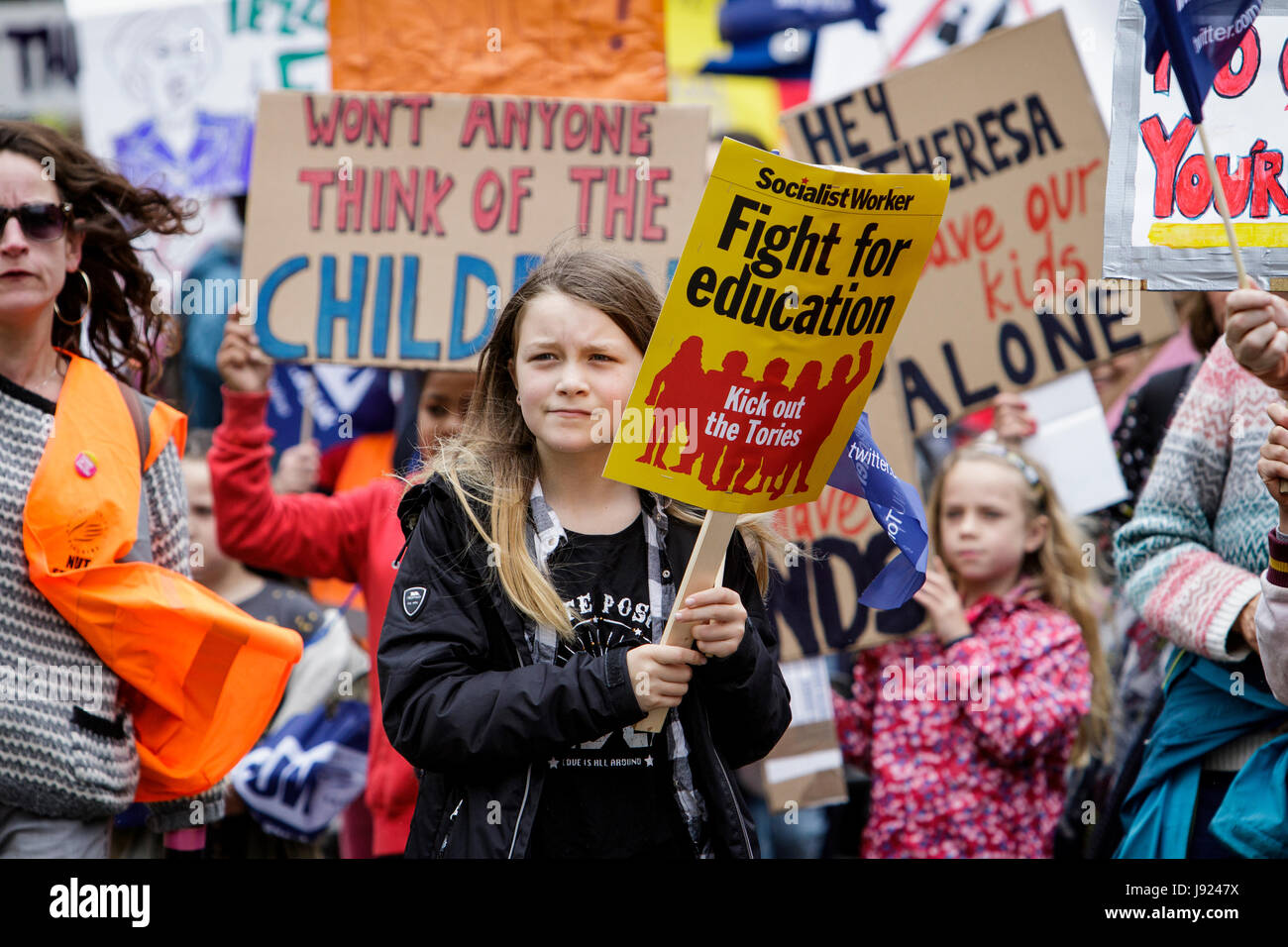Bristol,UK. 20/05/17 Protesters carrying signs and placards are ...