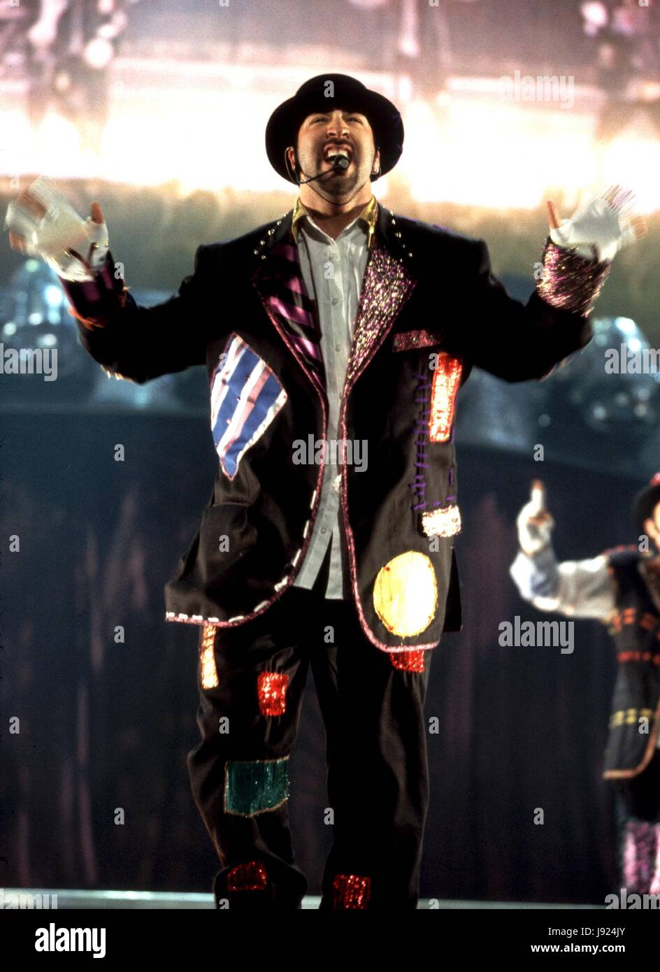 Joey Fatone of 'NSync performing at Madison Square Garden July 25, 2000 ...
