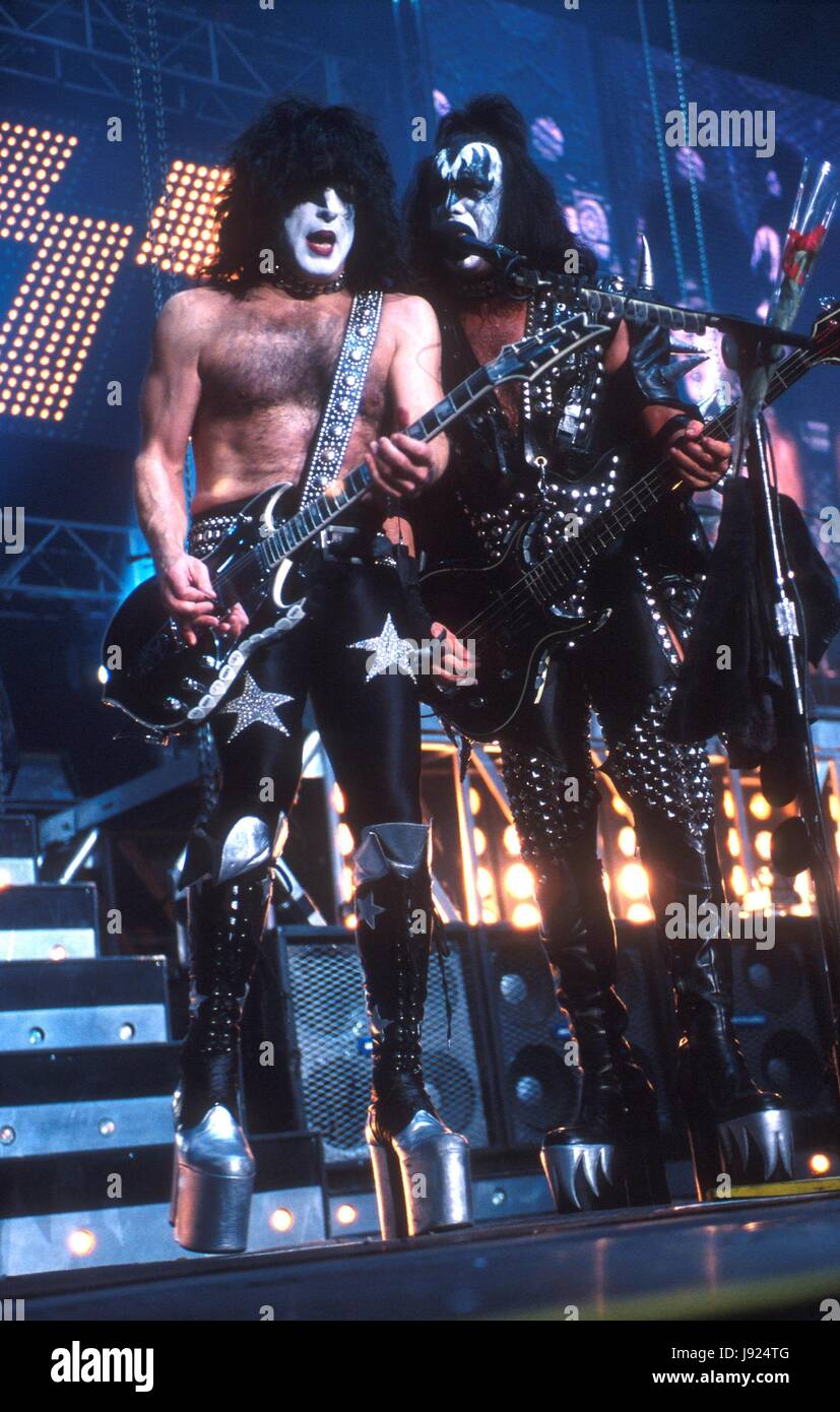 KISS performing at Madison Square Garden, New York City. November 16 ...