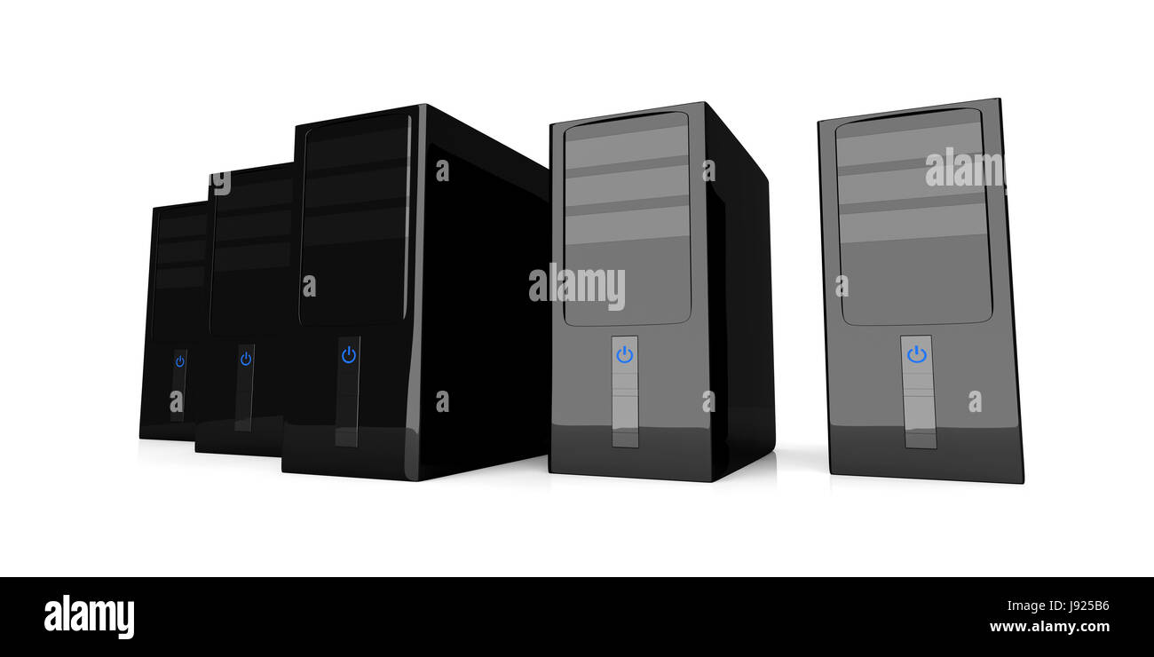 tower, PC, computers, computer, isolated, graphic, hardware ...