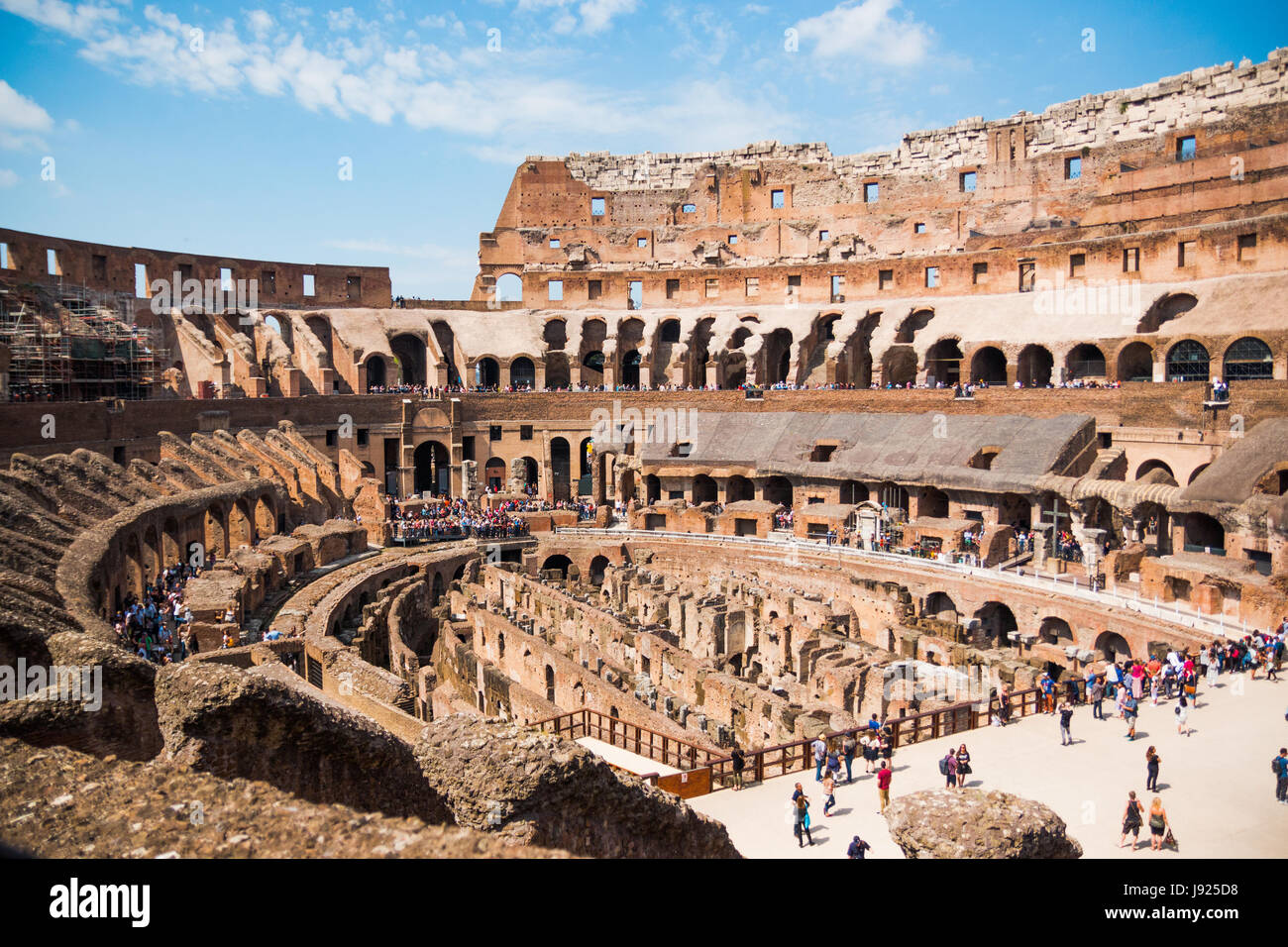 Ancient ruins of Coliseum in Rome, Italy Stock Photo - Alamy