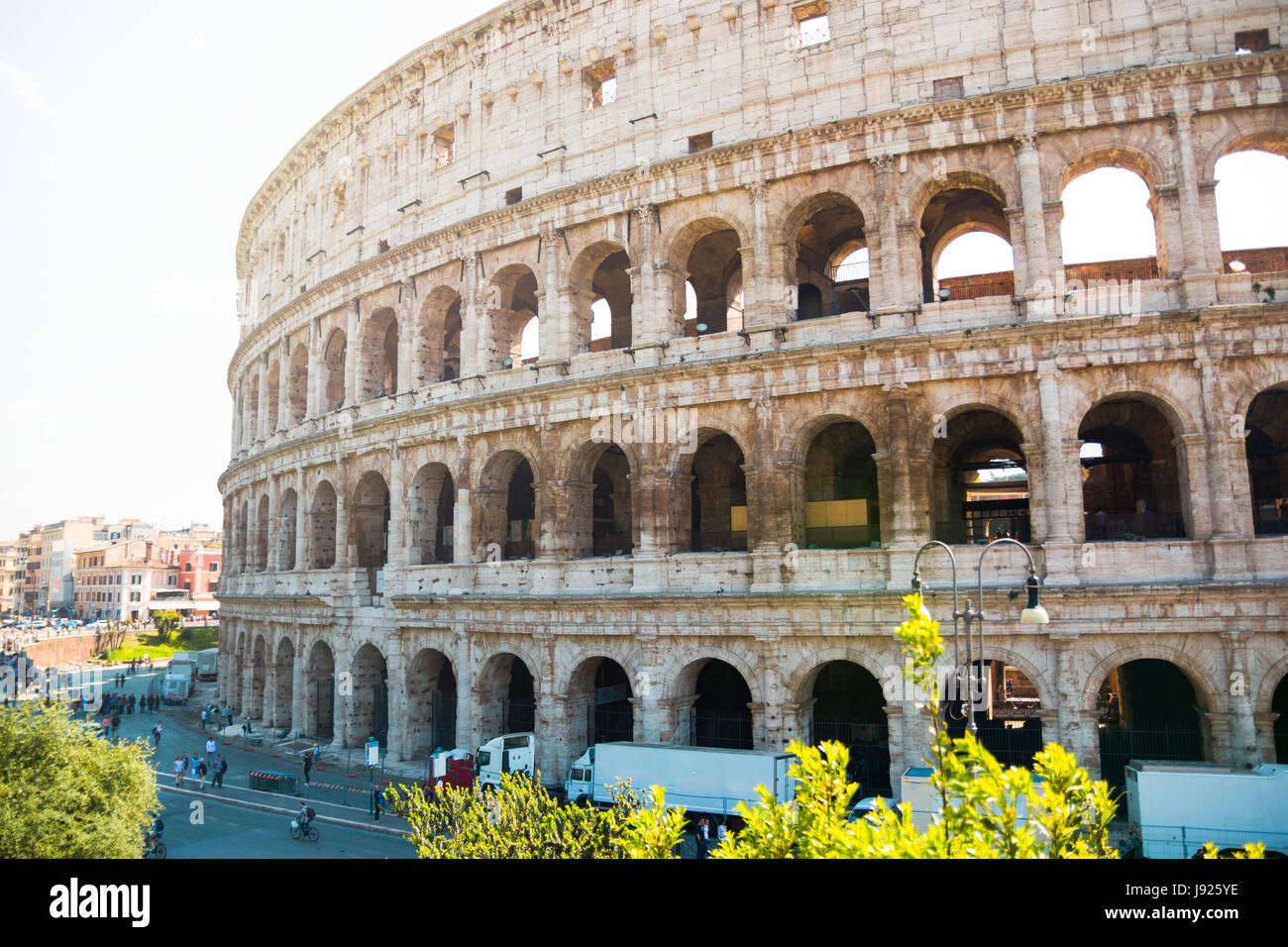 Ancient ruins of Coliseum in Rome, Italy Stock Photo - Alamy