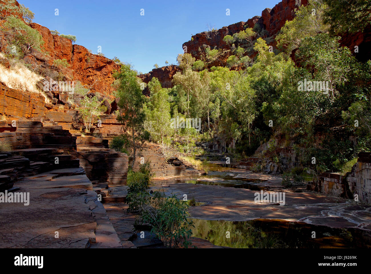 australia, ravine, outback, national park, rock, australia, waterfall ...