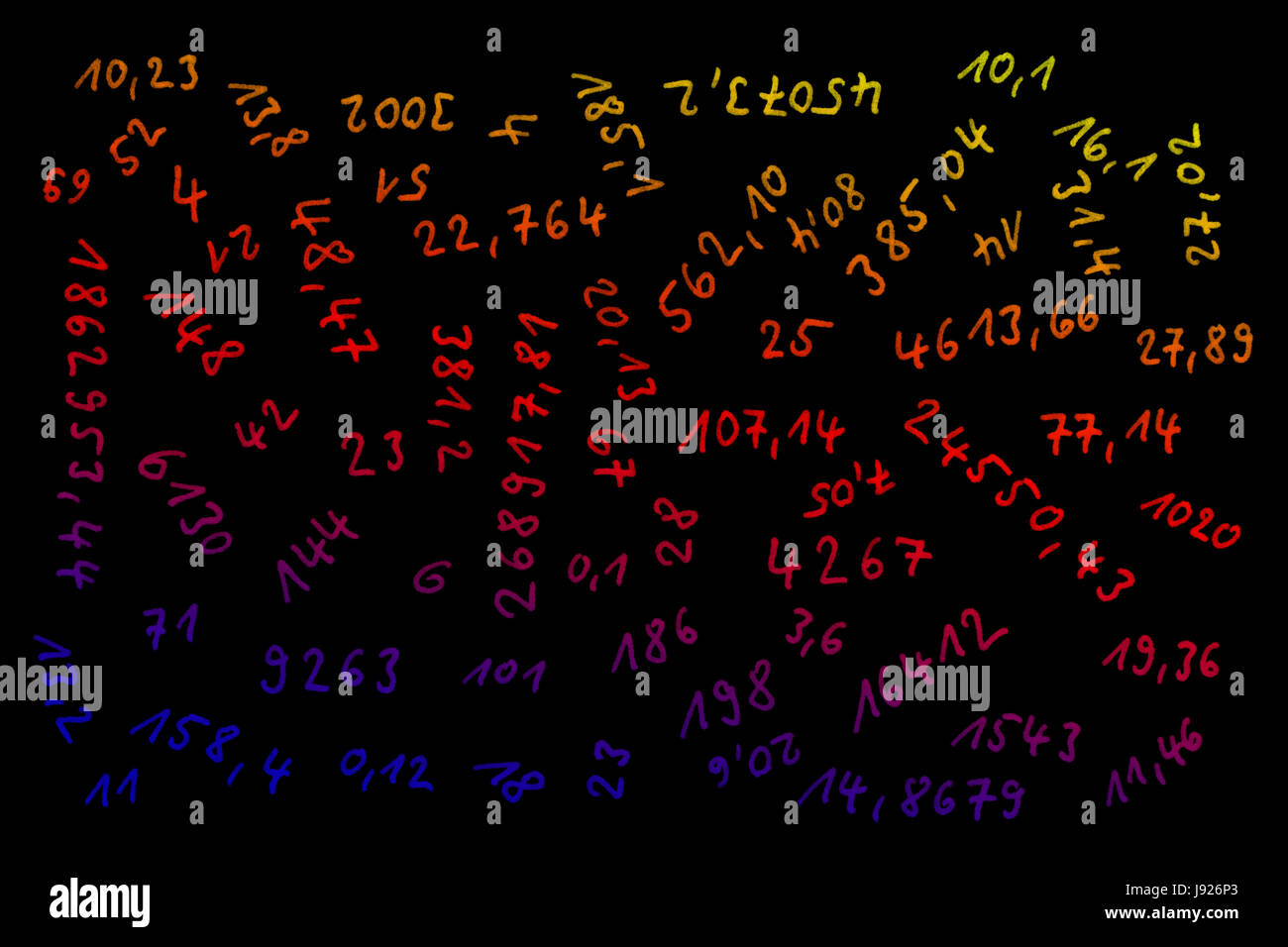 numbers are an important part of our lives Stock Photo - Alamy