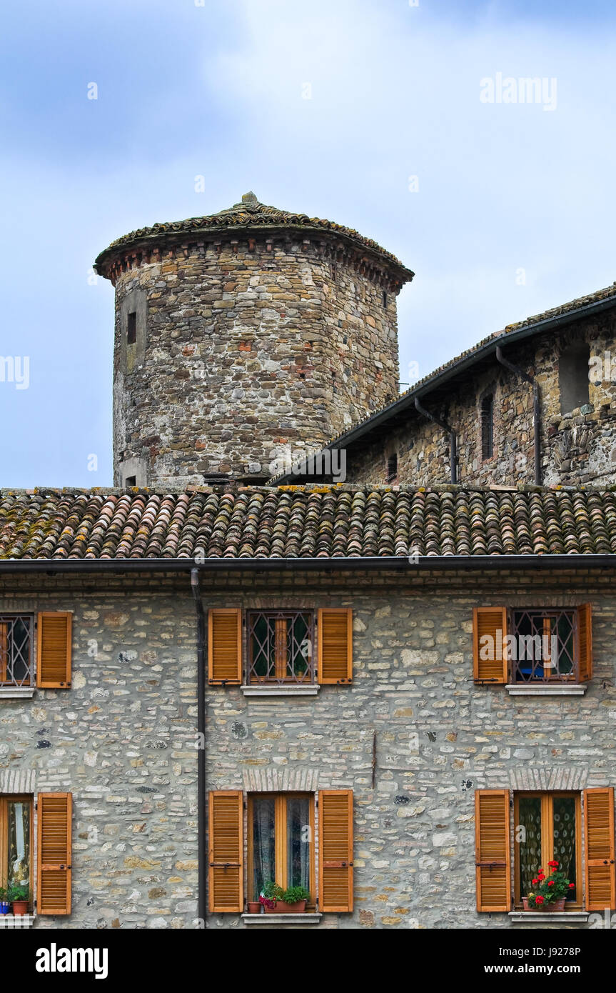Anguissola Castle. Travo. Emilia-Romagna. Italy Stock Photo - Alamy