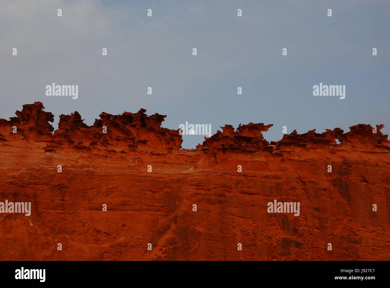 desert, wasteland, moon, formation, rock, twilight, bizarre, desert ...
