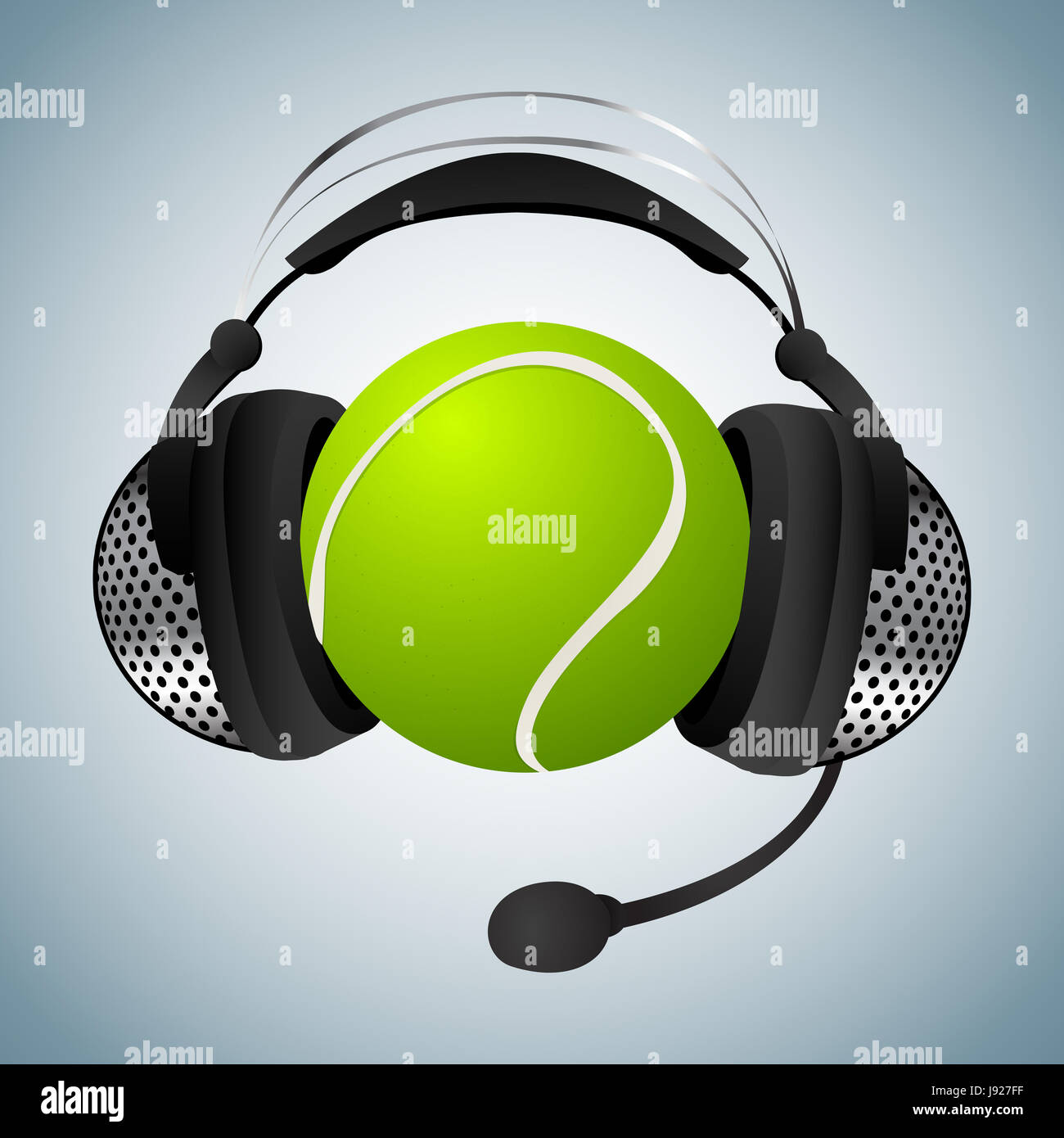 Tennis ball headphones hi-res stock photography and images - Alamy