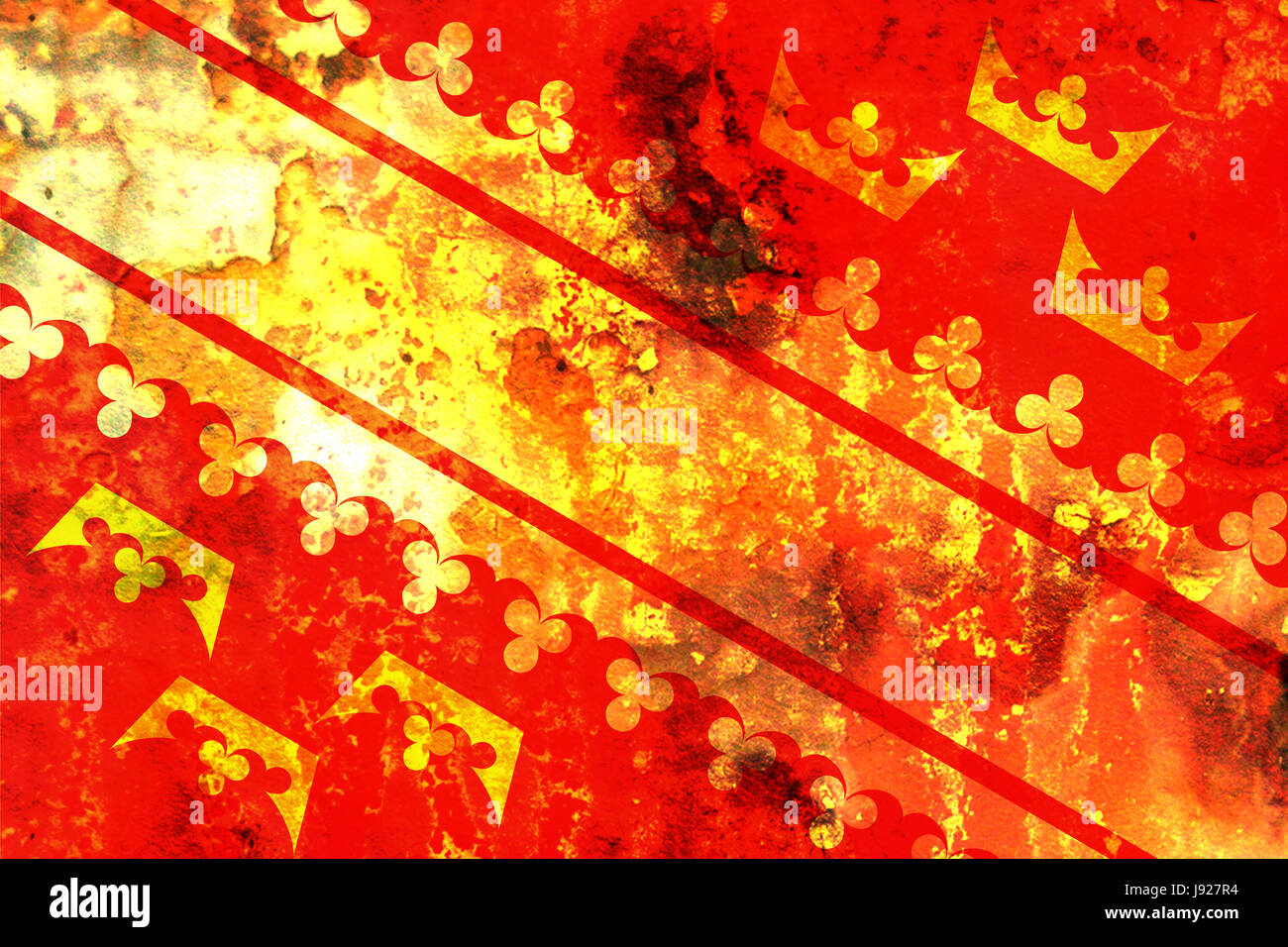 political, colour, wall, france, flag, alsace, rust, paint, spray ...