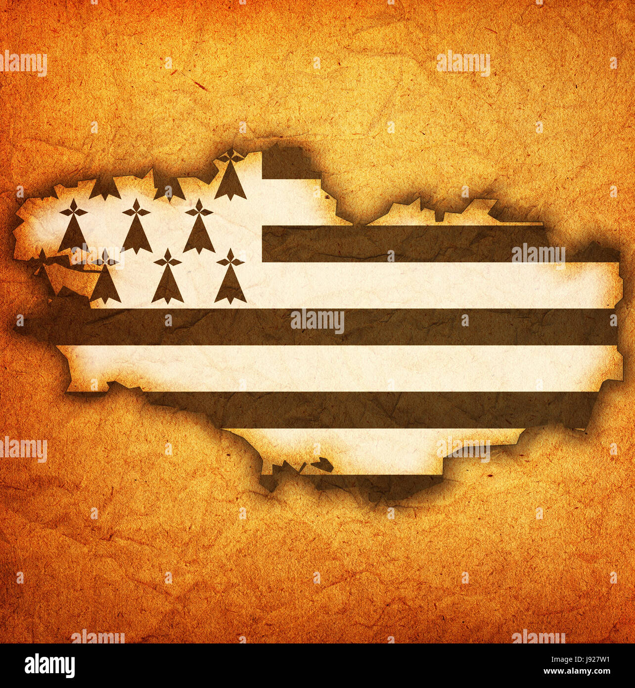 isolated, emblem, europe, vintage, illustration, france, flag, rusty ...