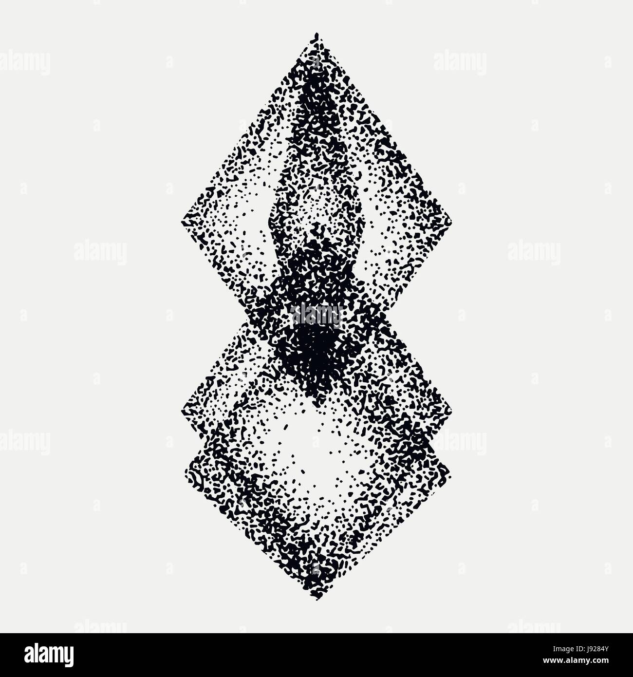 Set of impossible and other tattoo shapes, dotwork, blackwork all made ...