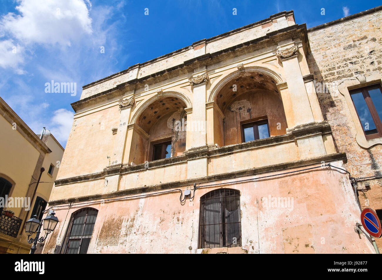 Historical palace. Tricase. Puglia. Italy Stock Photo - Alamy