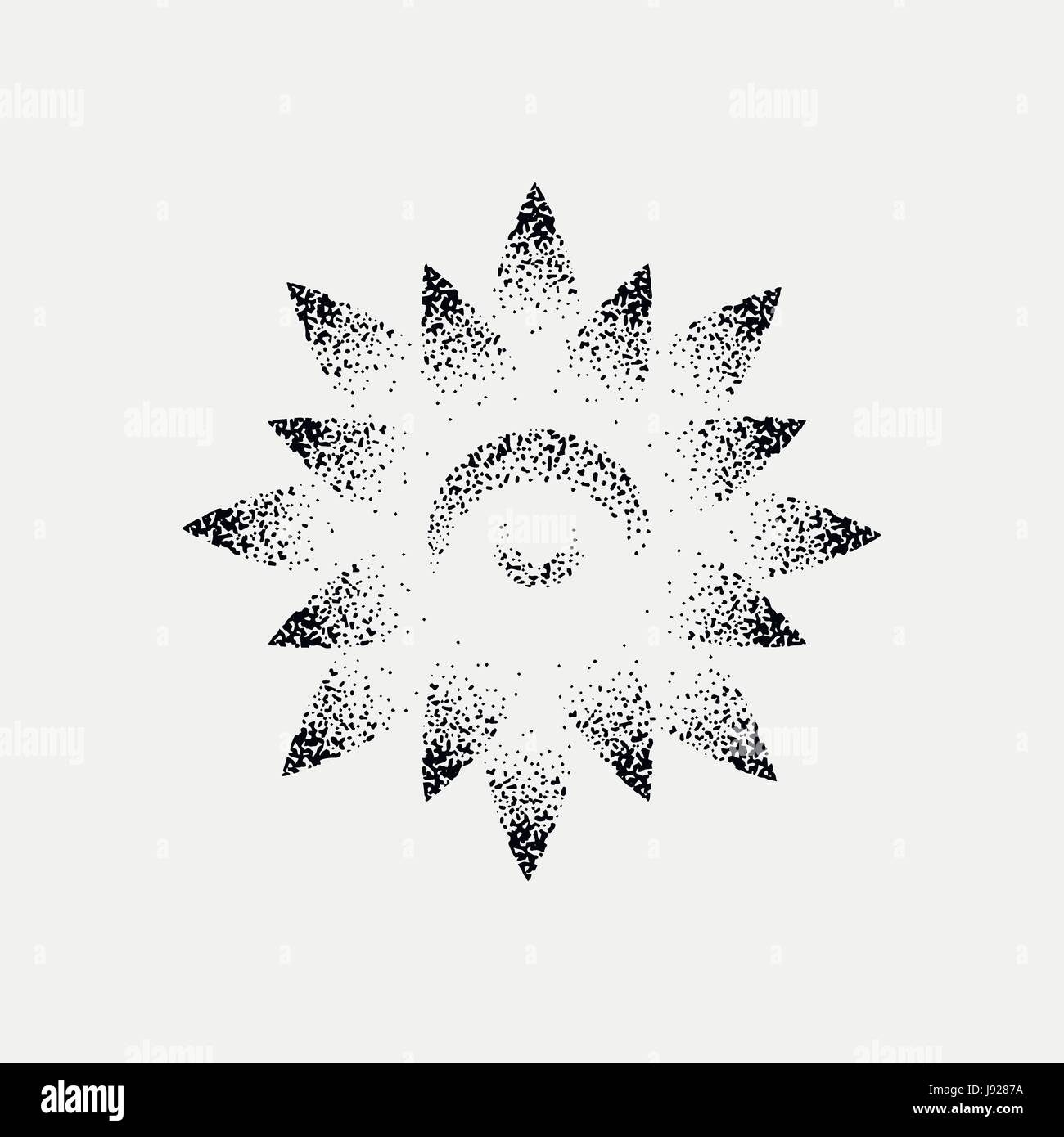 Set of impossible and other tattoo shapes, dotwork, blackwork all made ...