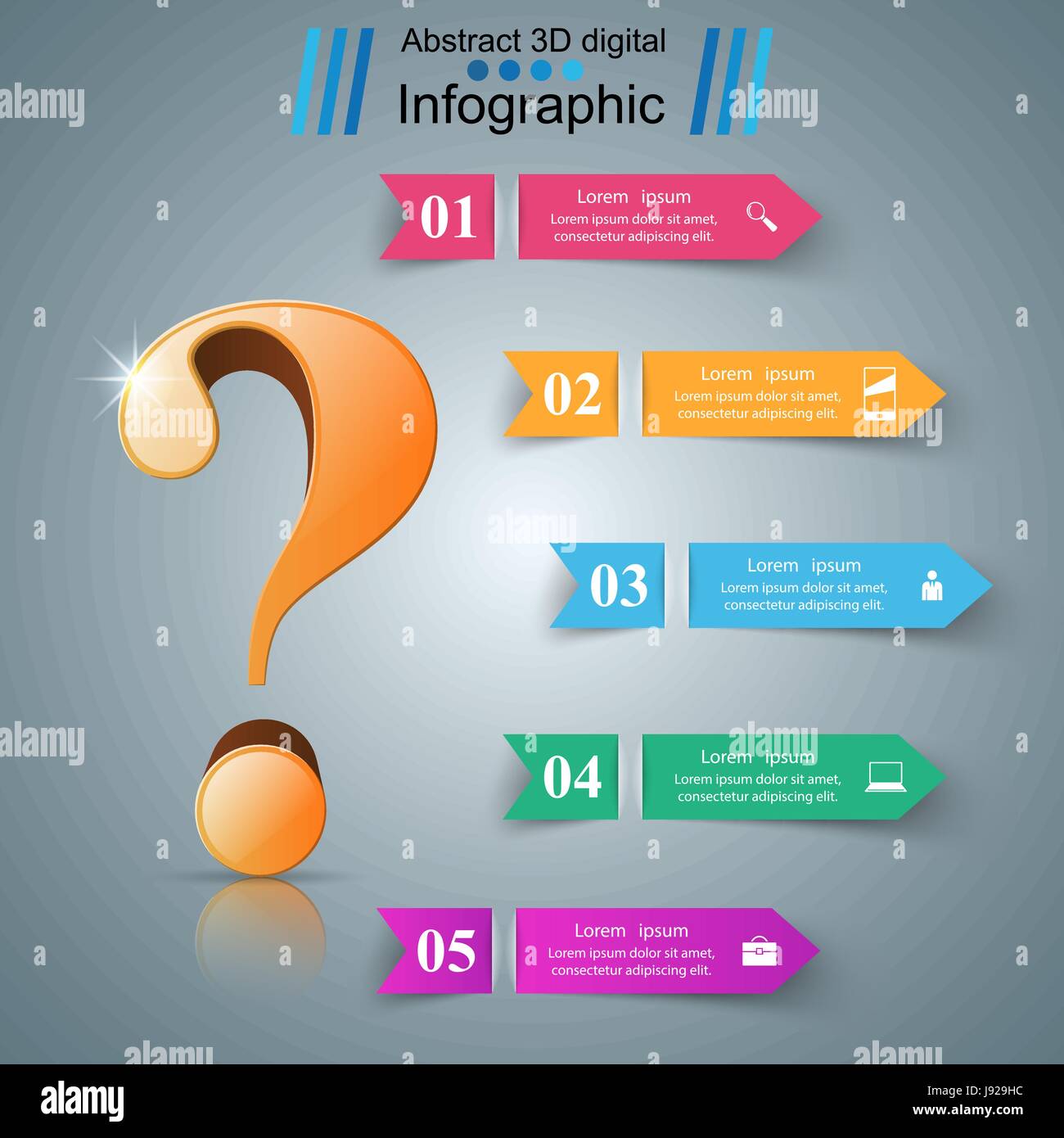 Business infographics. Question mark Stock Vector Image & Art - Alamy