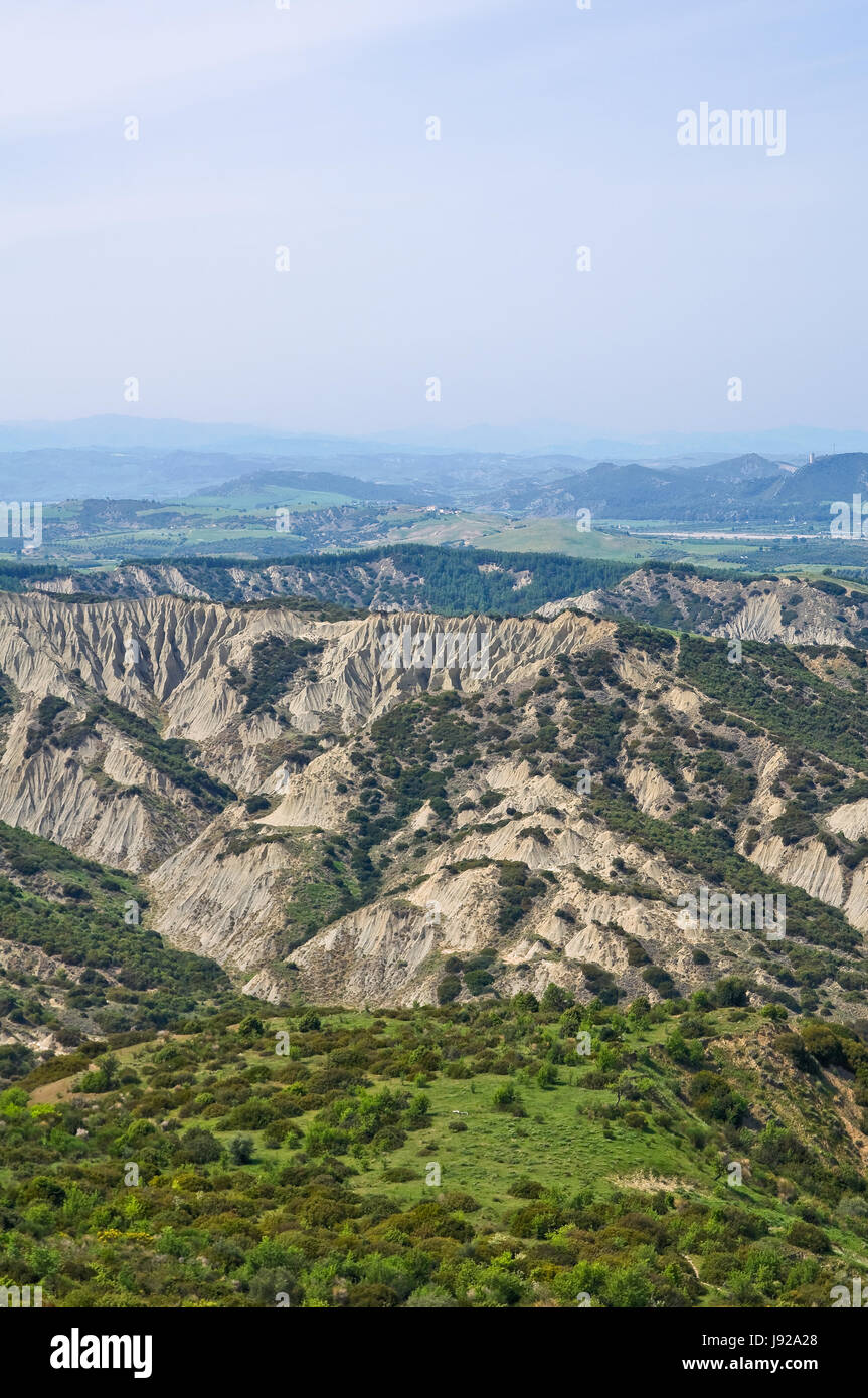 Badlands. Tursi. Basilicata. Italy Stock Photo - Alamy