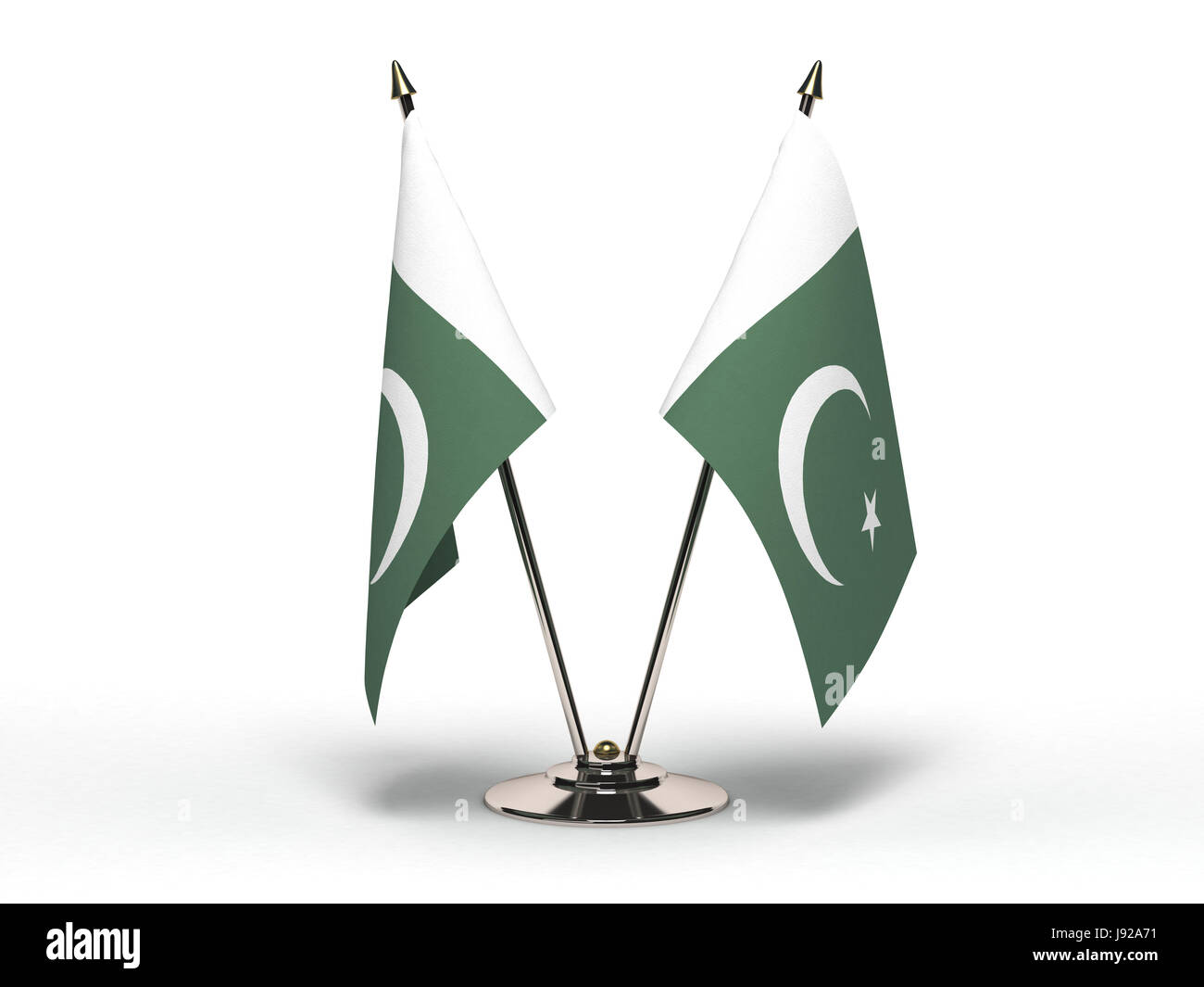 Pakistan flag on flag pole hi-res stock photography and images - Alamy