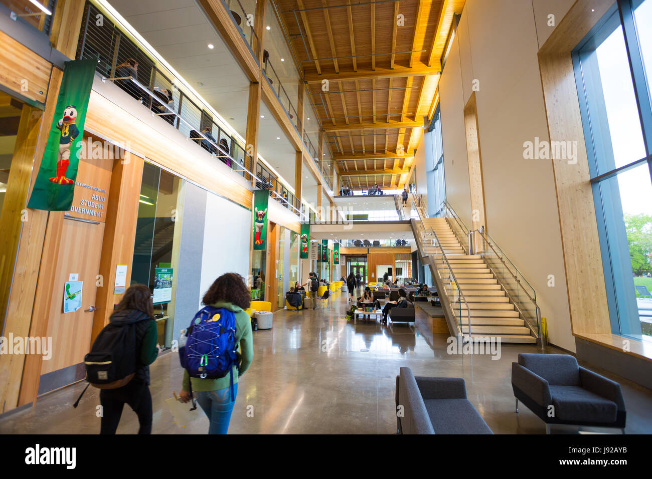 EMU Building University of Oregon Campus Stock Photo - Alamy