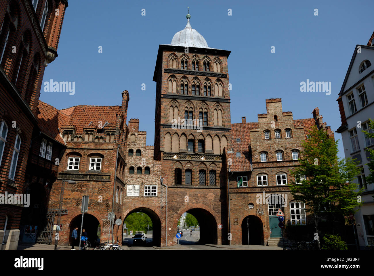castle gate in luebeck Stock Photo - Alamy