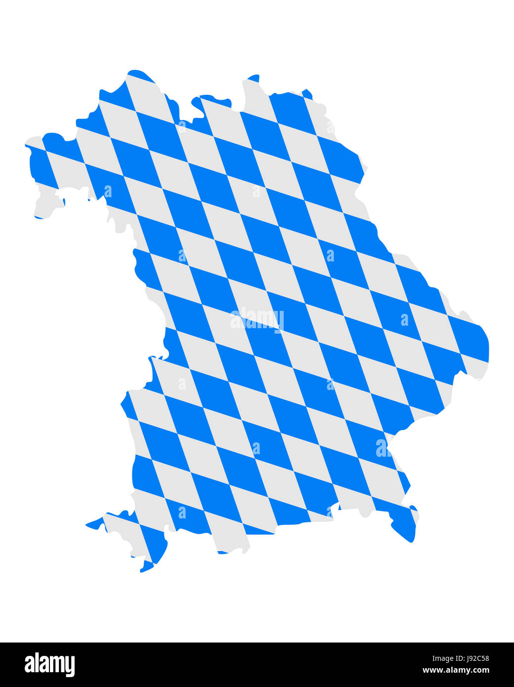 Bavaria map Cut Out Stock Images & Pictures - Alamy