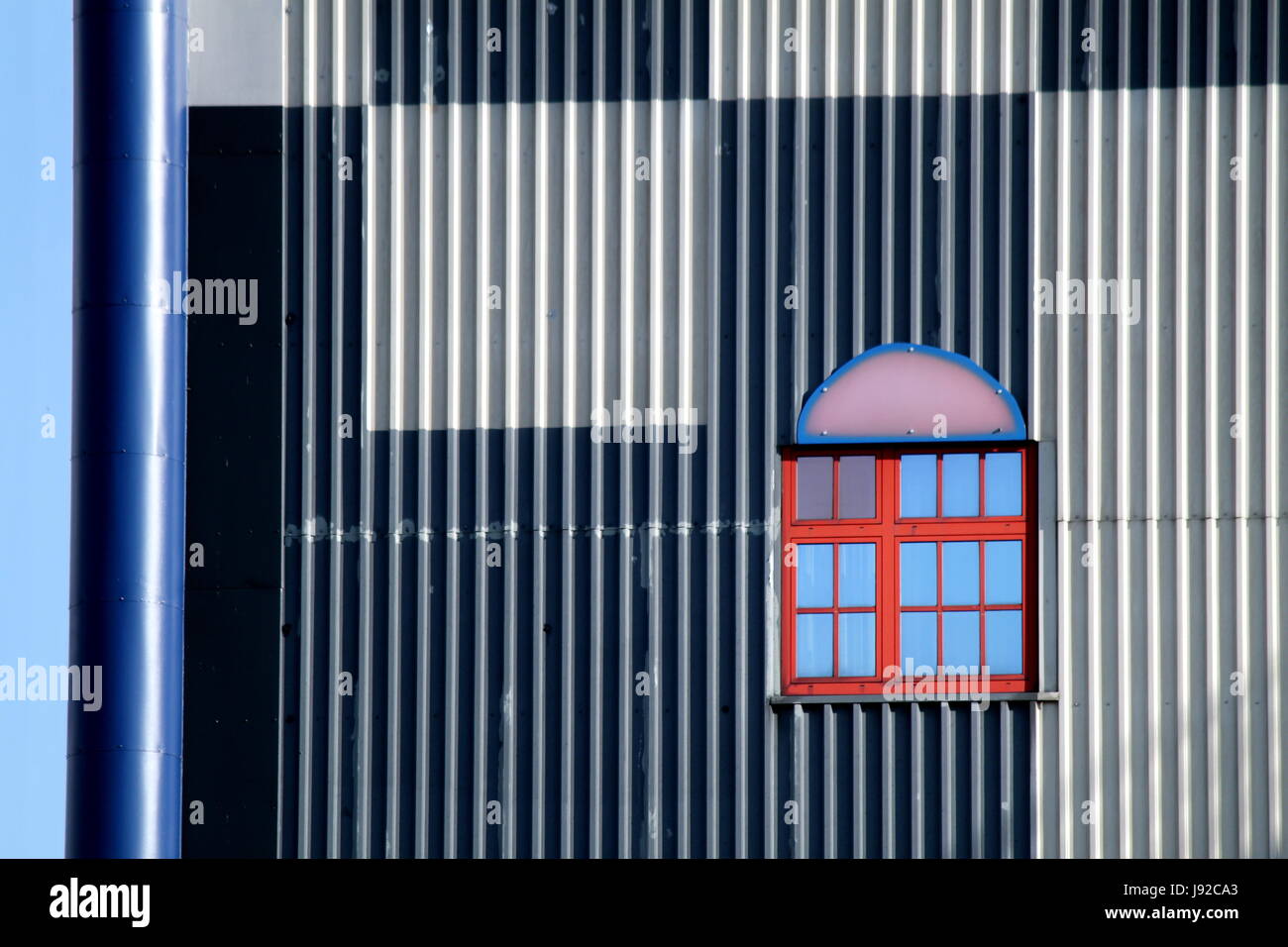 blue, detail, window, porthole, dormer window, pane, vienna, lines ...