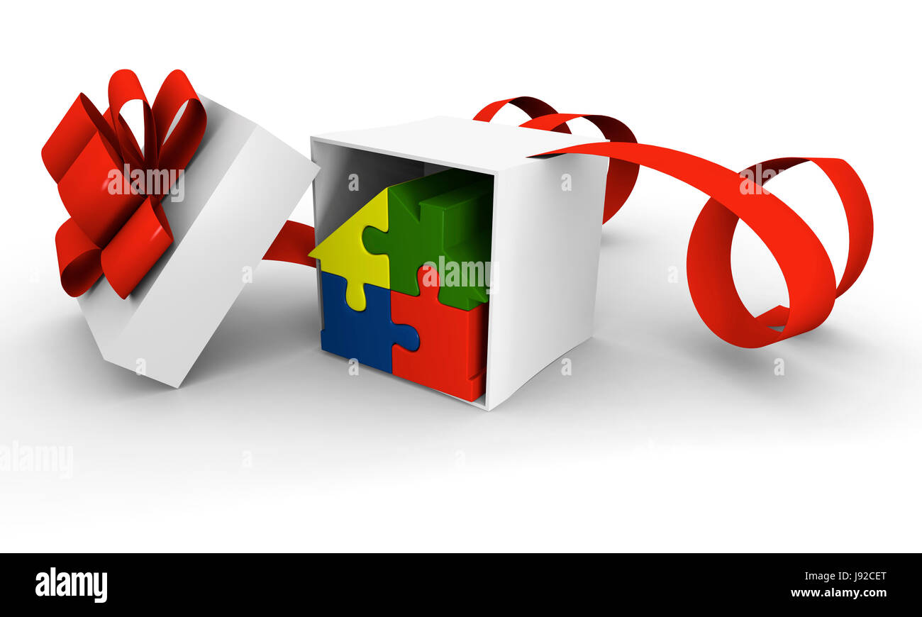 house, building, home, house, building, present, isolated, holiday ...