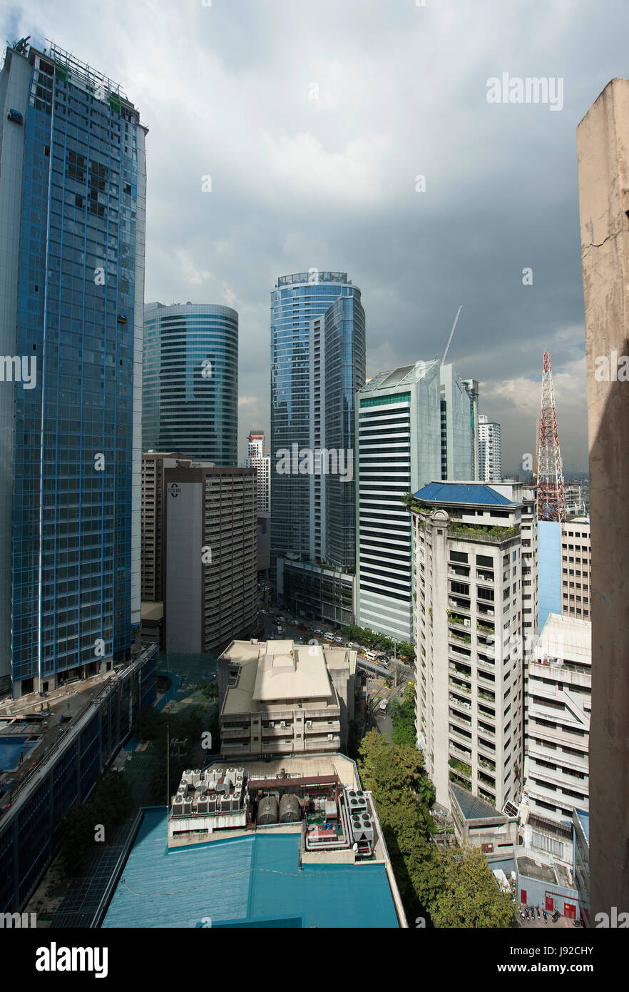 Makati business district skyline, Manila, Philippines Stock Photo - Alamy