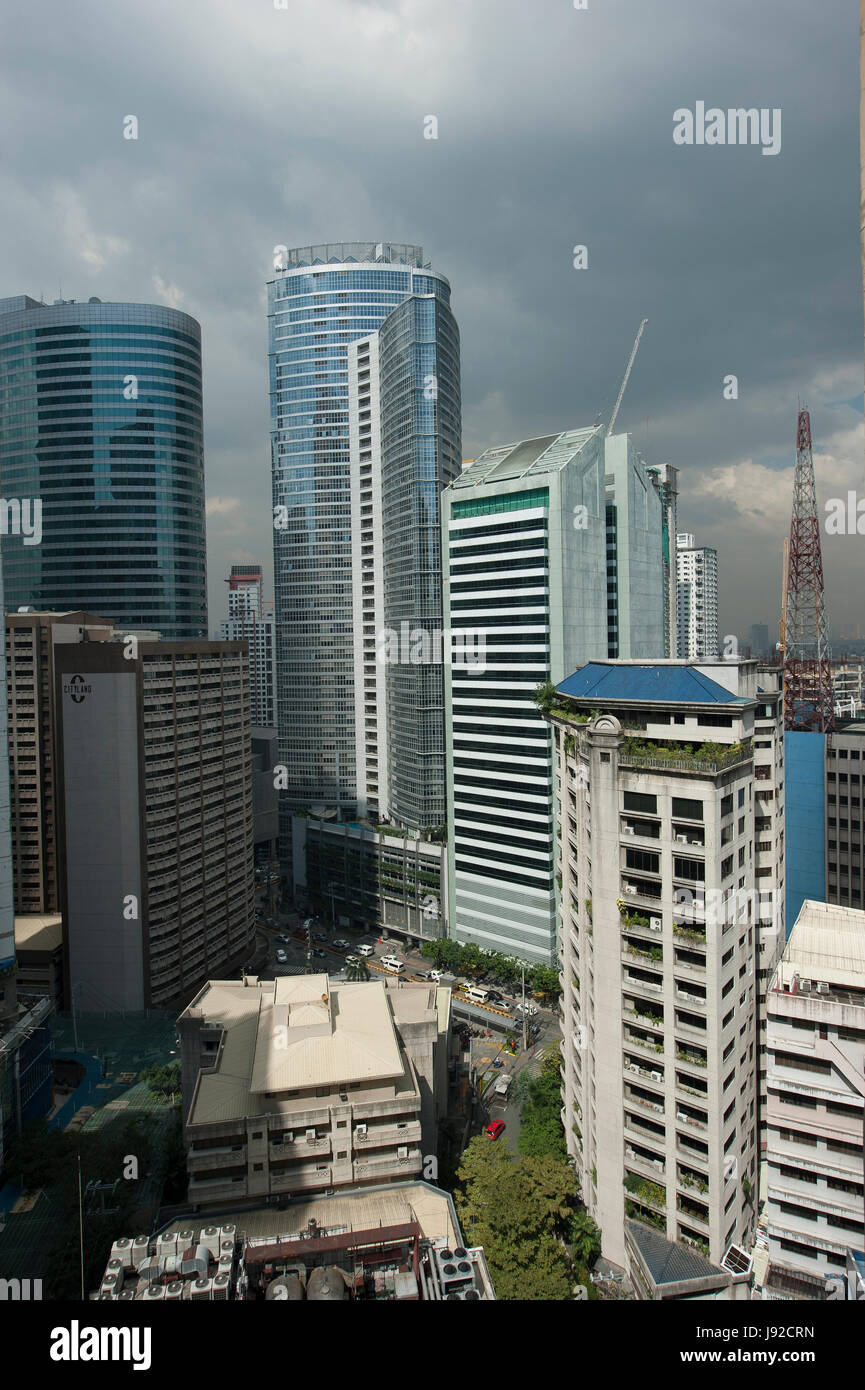 Makati business district skyline, Manila, Philippines Stock Photo - Alamy