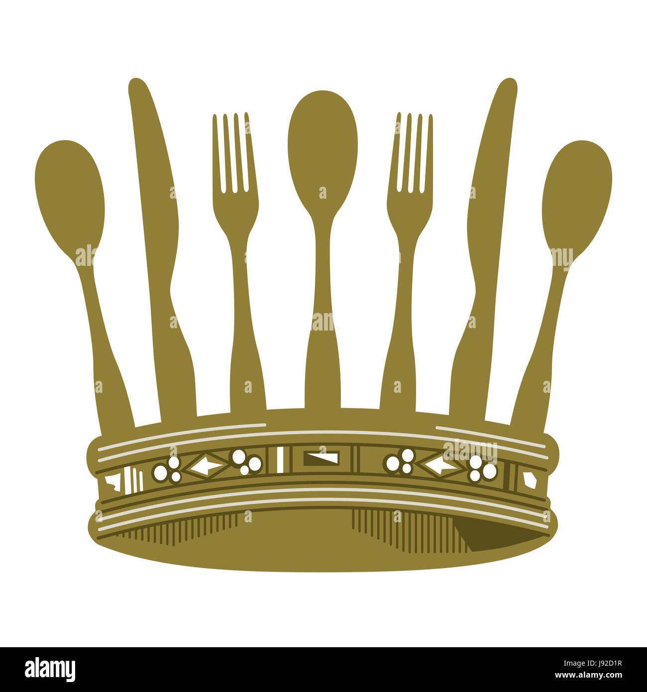 dinner with crown Stock Photo - Alamy