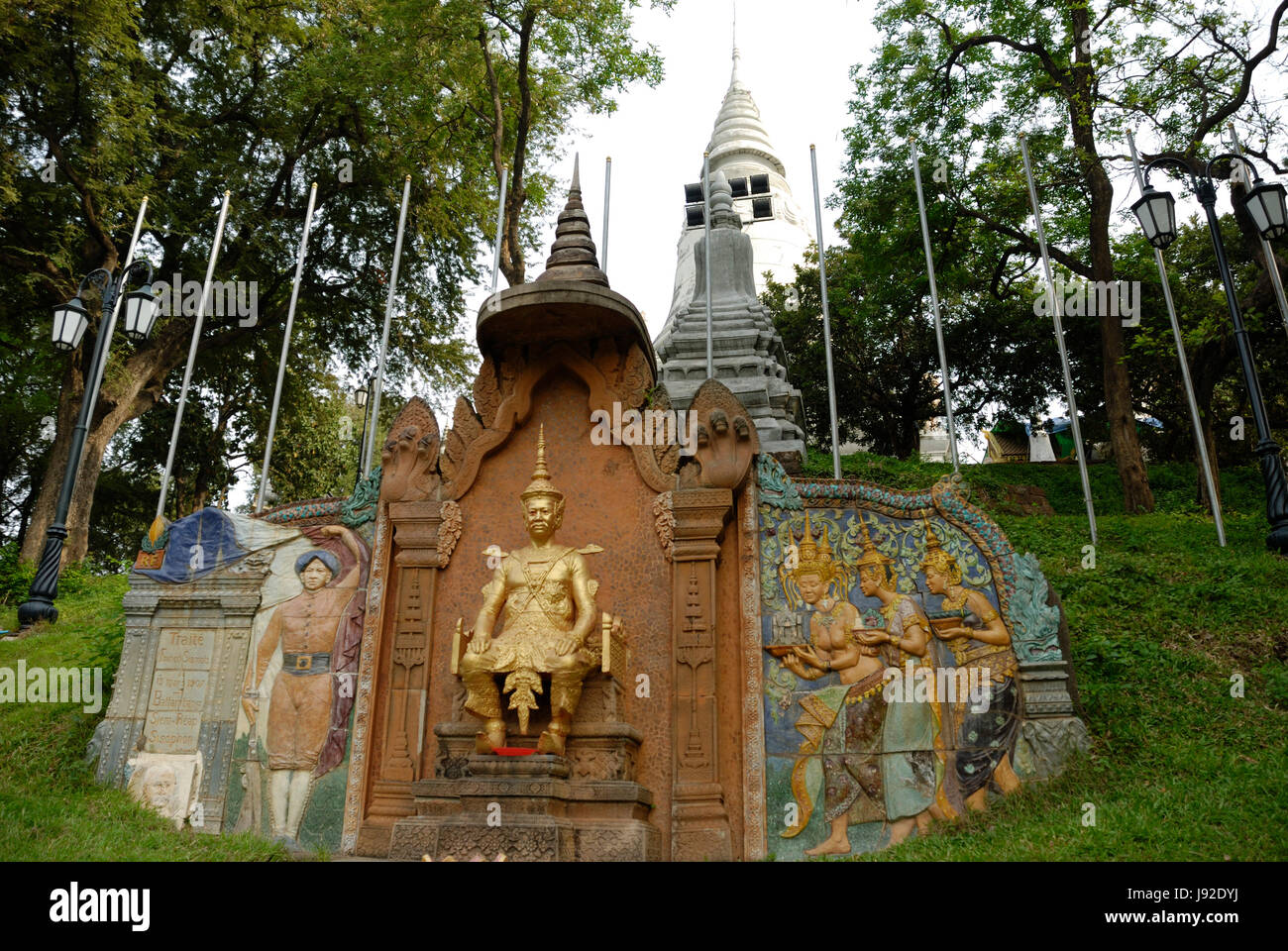 temple, monument, asia, cambodia, temple, monument, tree, trees, statue ...