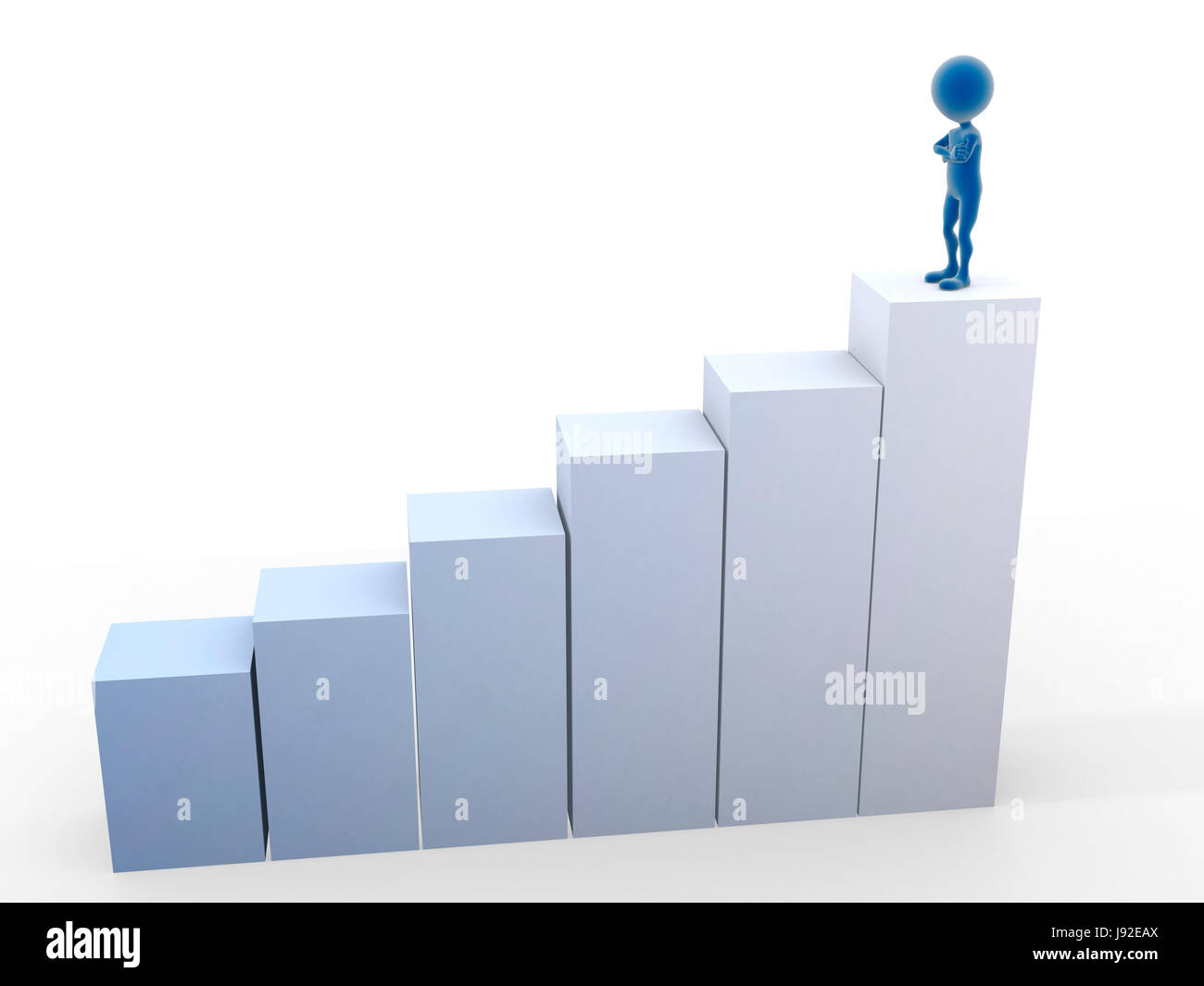 blue, stairs, symbolic, chart, graphics, model, design, project ...