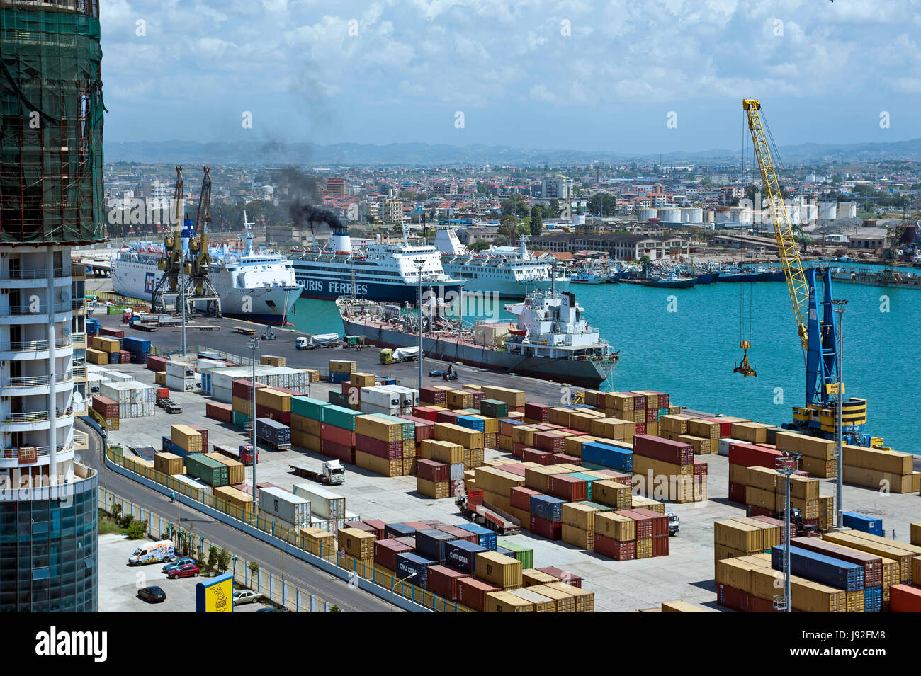 harbor, harbours, adriatic sea, albania, seaport, balkans, salt water ...