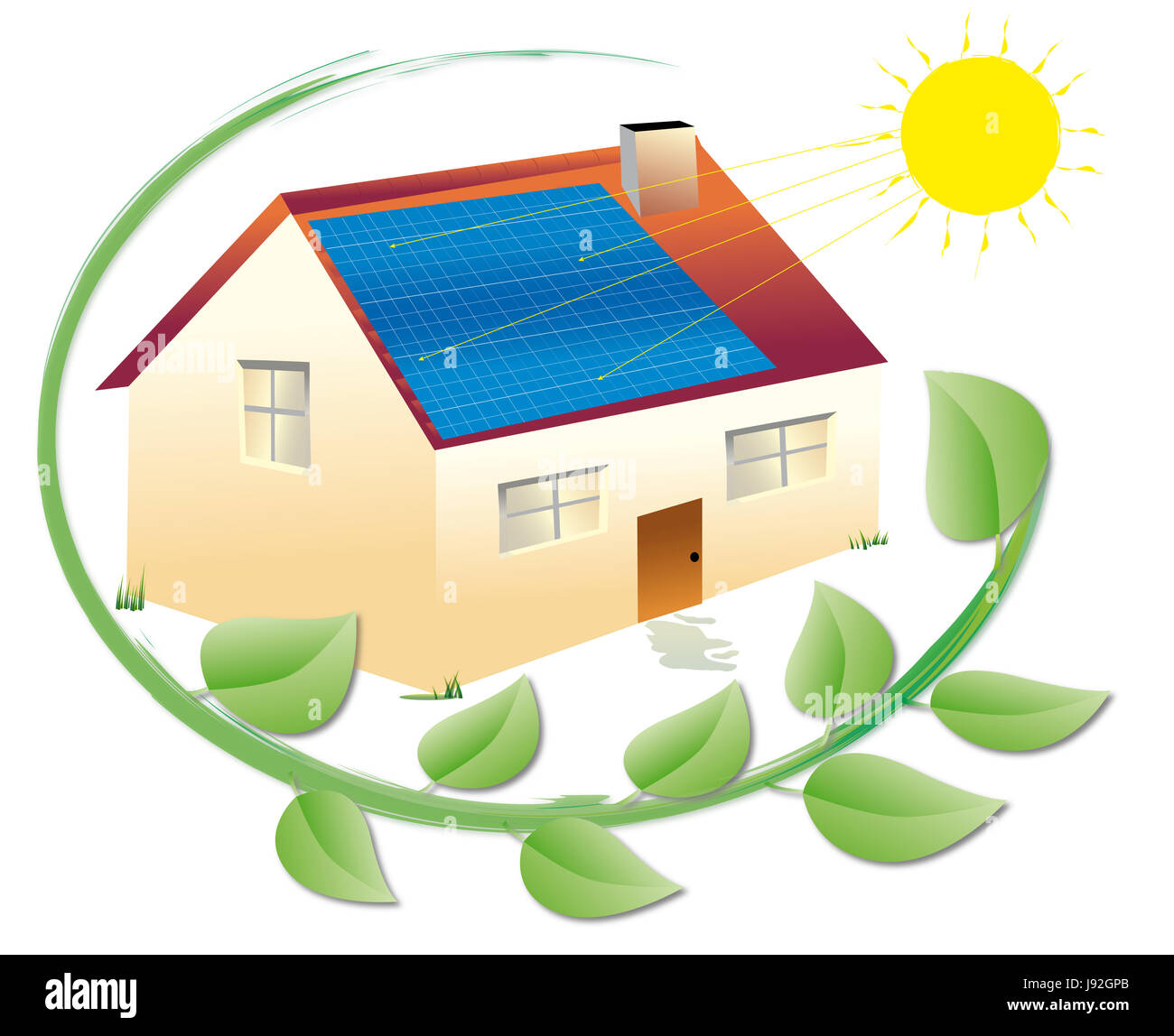 house, building, energy, power, electricity, electric power, solar ...