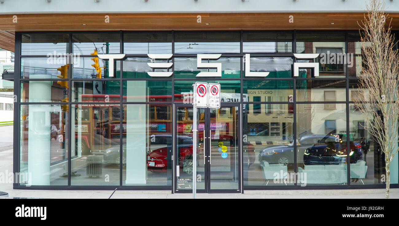 Tesla Store in Vancouver - CANADA Stock Photo - Alamy