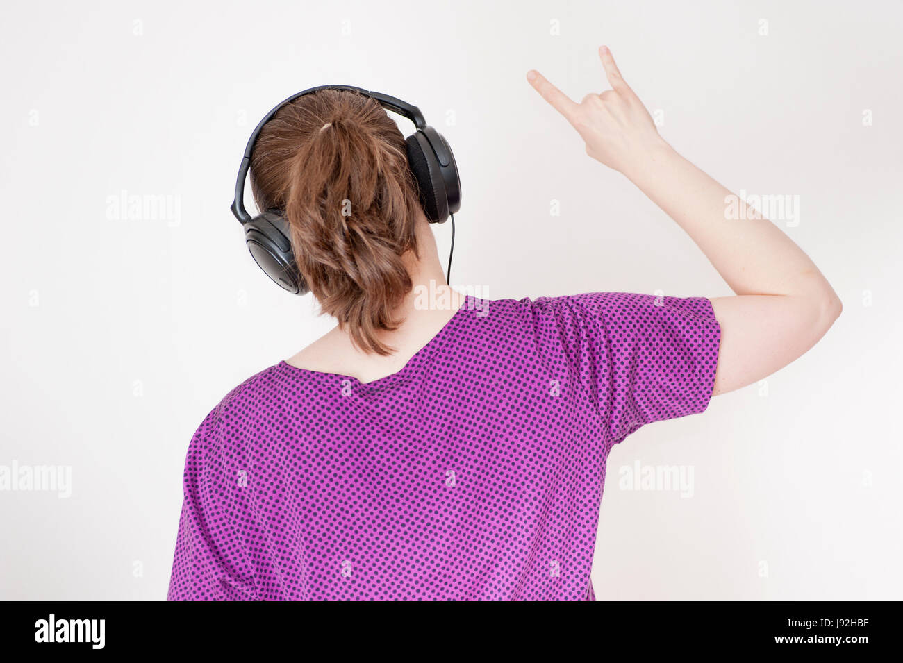 woman, listen, music, sound, female, rear view, woman, gesture, humans ...
