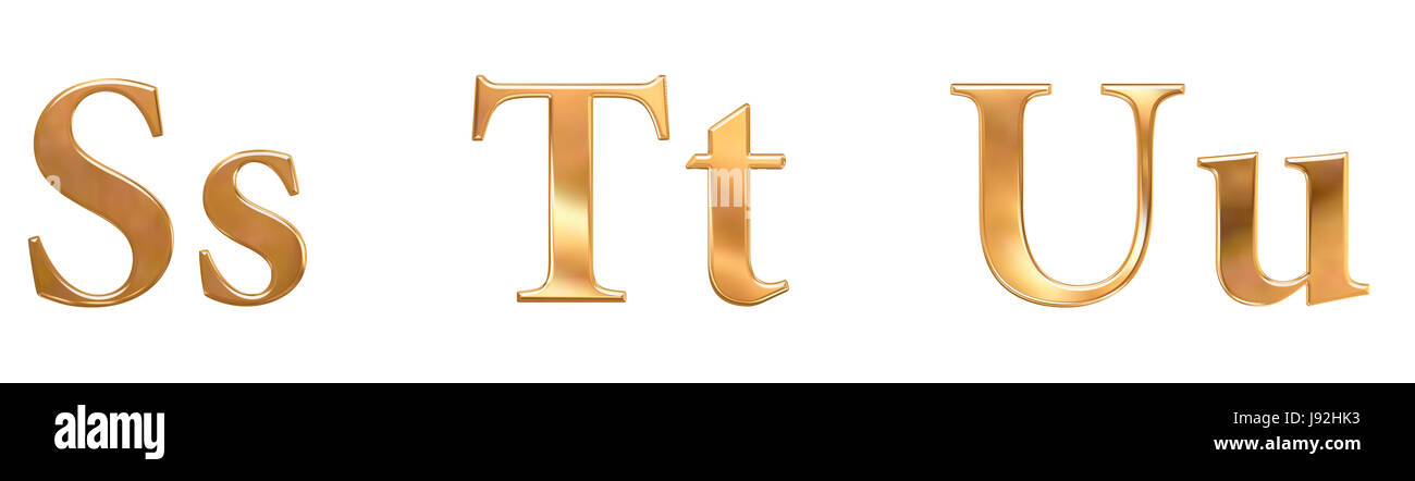 Letters numbers 3d golden Cut Out Stock Images & Pictures - Alamy