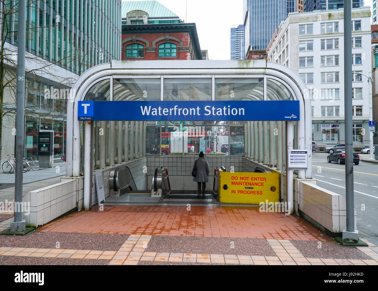 Waterfront station in Vancouver - CANADA Stock Photo - Alamy