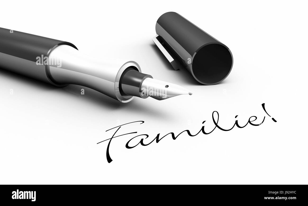 family! - pen concept Stock Photo - Alamy