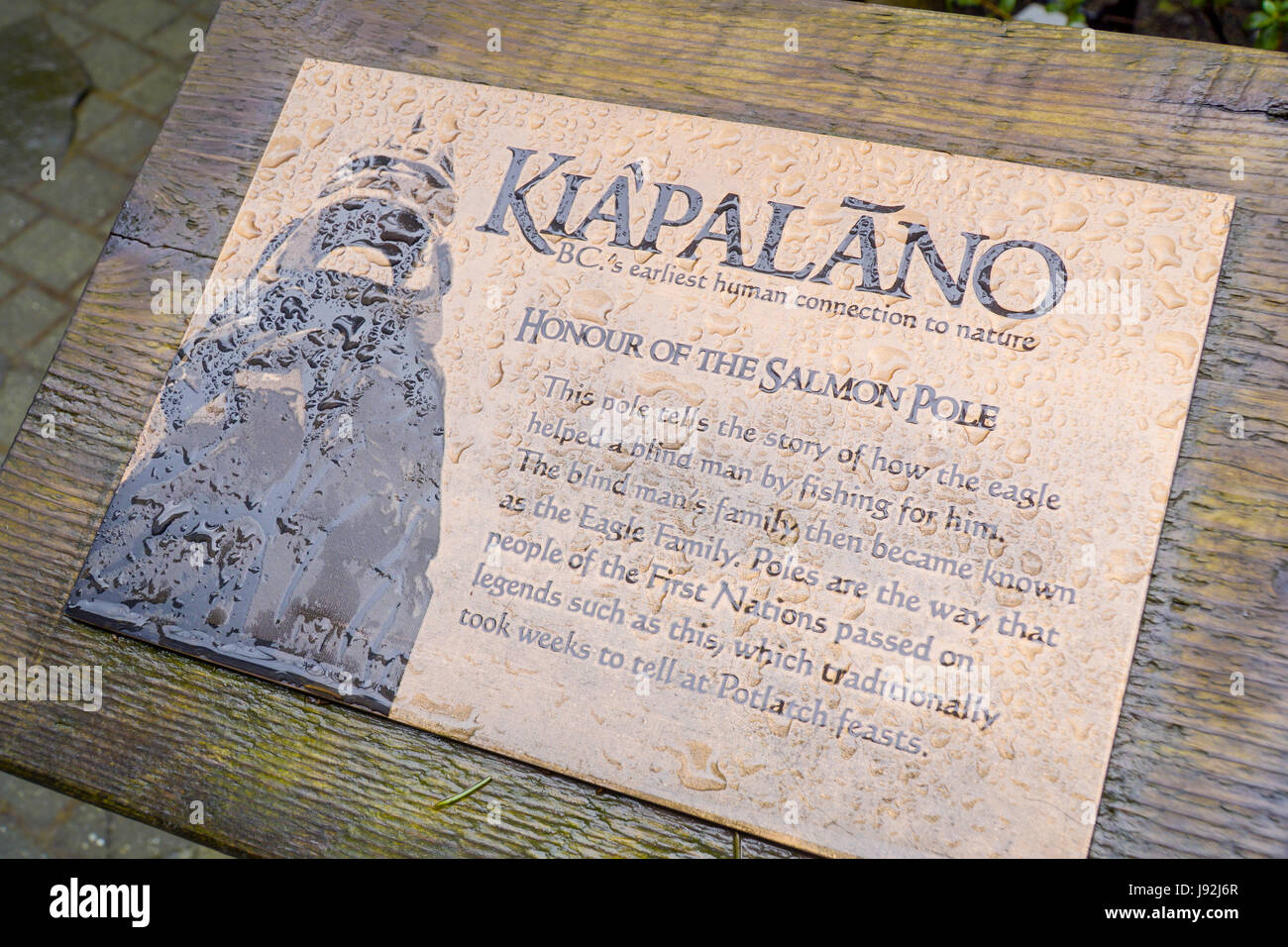 Capilano sign in the Suspension Bridge Park CANADA Stock Photo - Alamy