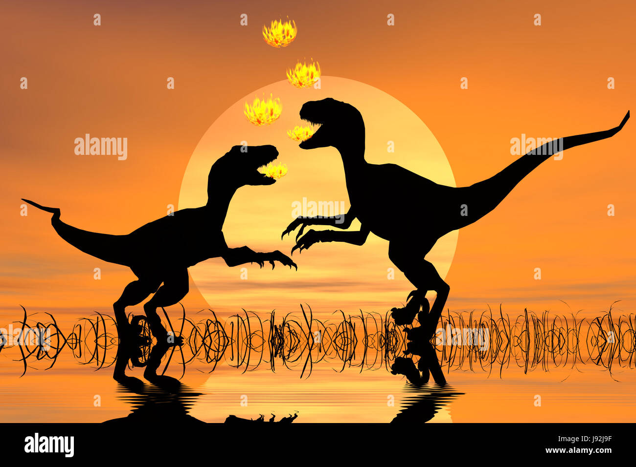 graphic, saurian, exstinction, silhouette, dinosaur, died out, graphic ...