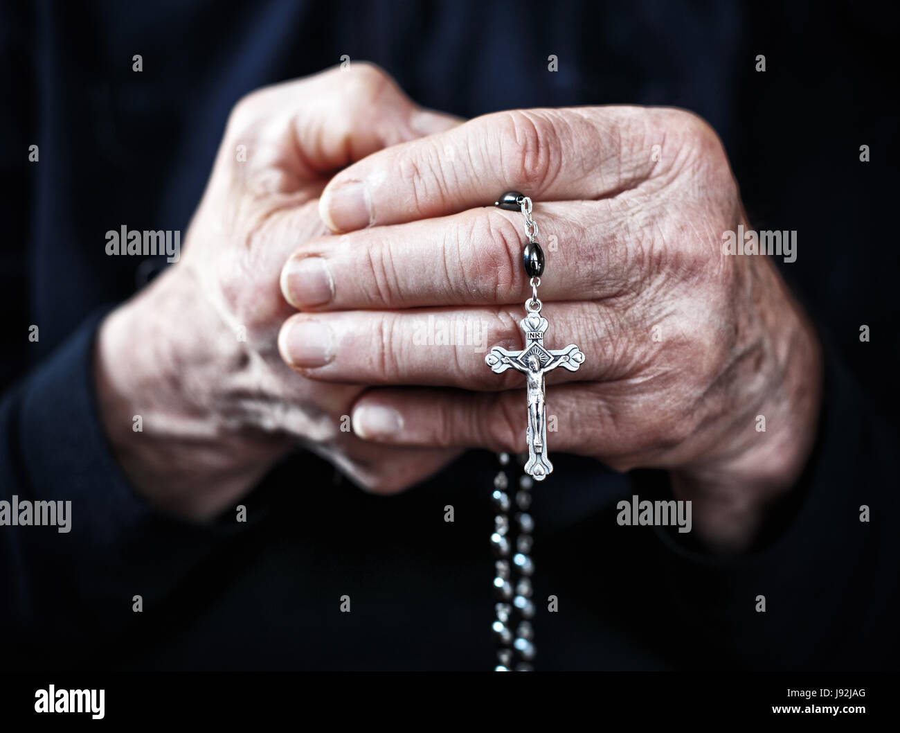 religion, pray, catholic, crucifix, christ, prayer, rosary, hand, hands ...