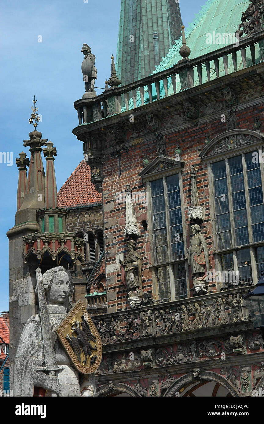 house, building, town hall, Hanseatic city, bremen, house, building ...