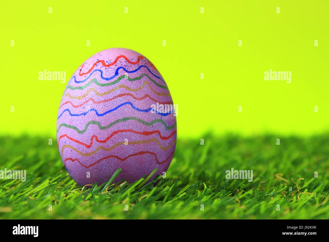 colorfully painted easter egg Stock Photo - Alamy