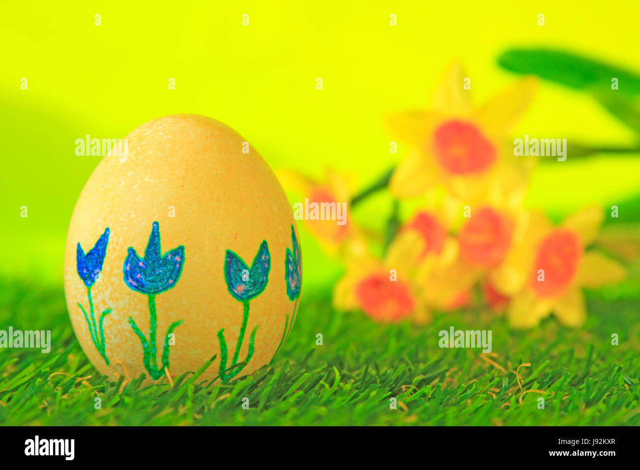 colorfully painted easter egg Stock Photo - Alamy