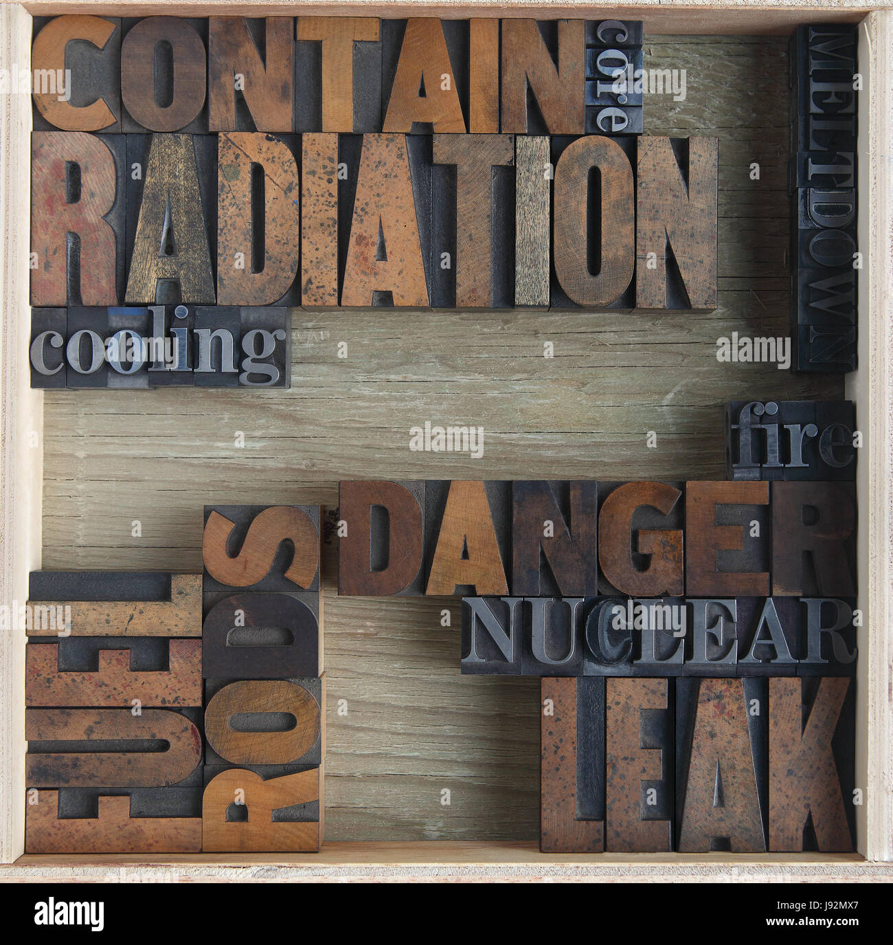 danger, wood, letters, words, radiation, leak, nuclear, danger, wood ...
