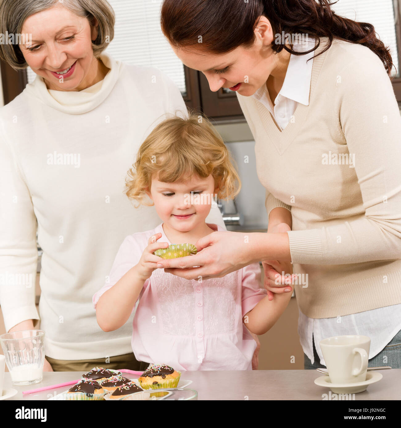 grandmother, kitchen, cuisine, mother, mom, ma, mommy, baking, child ...