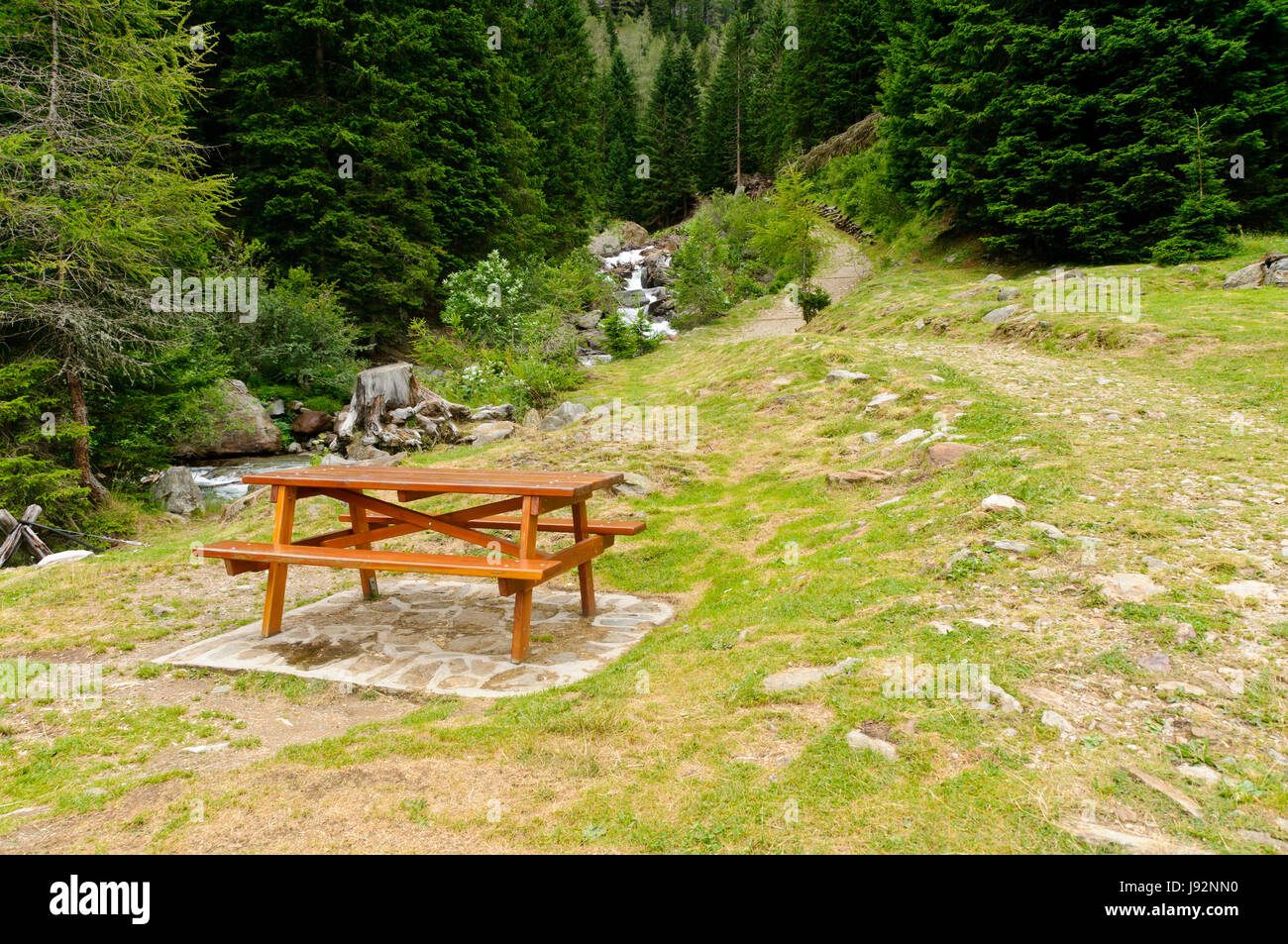 wood, hike, go hiking, ramble, picnic, seat, bench, path, way, mountain ...